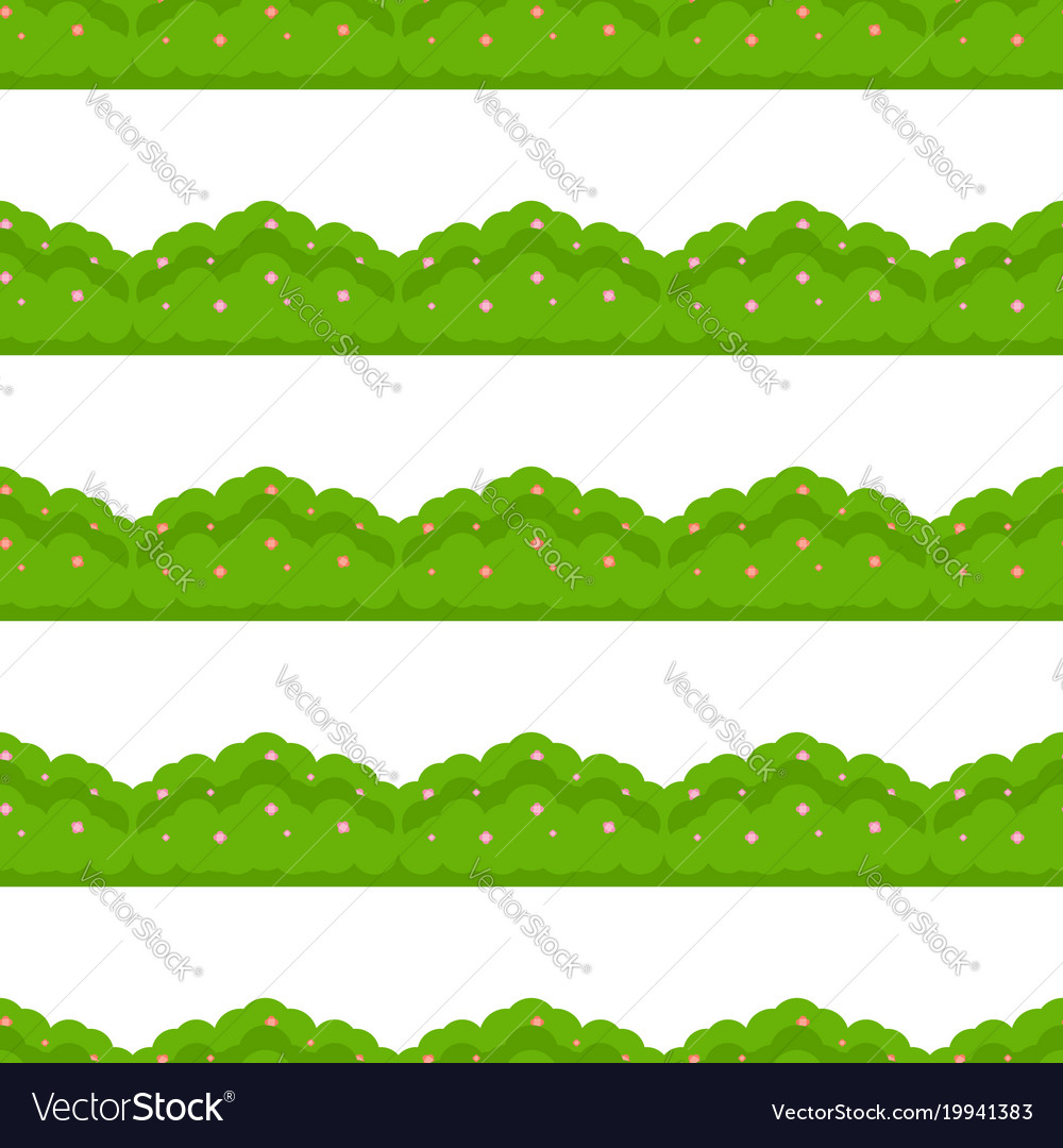 Hedge seamless pattern Royalty Free Vector Image