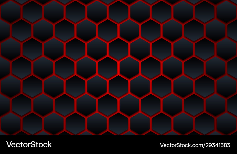Hexagon banner background web design Royalty Free Vector
