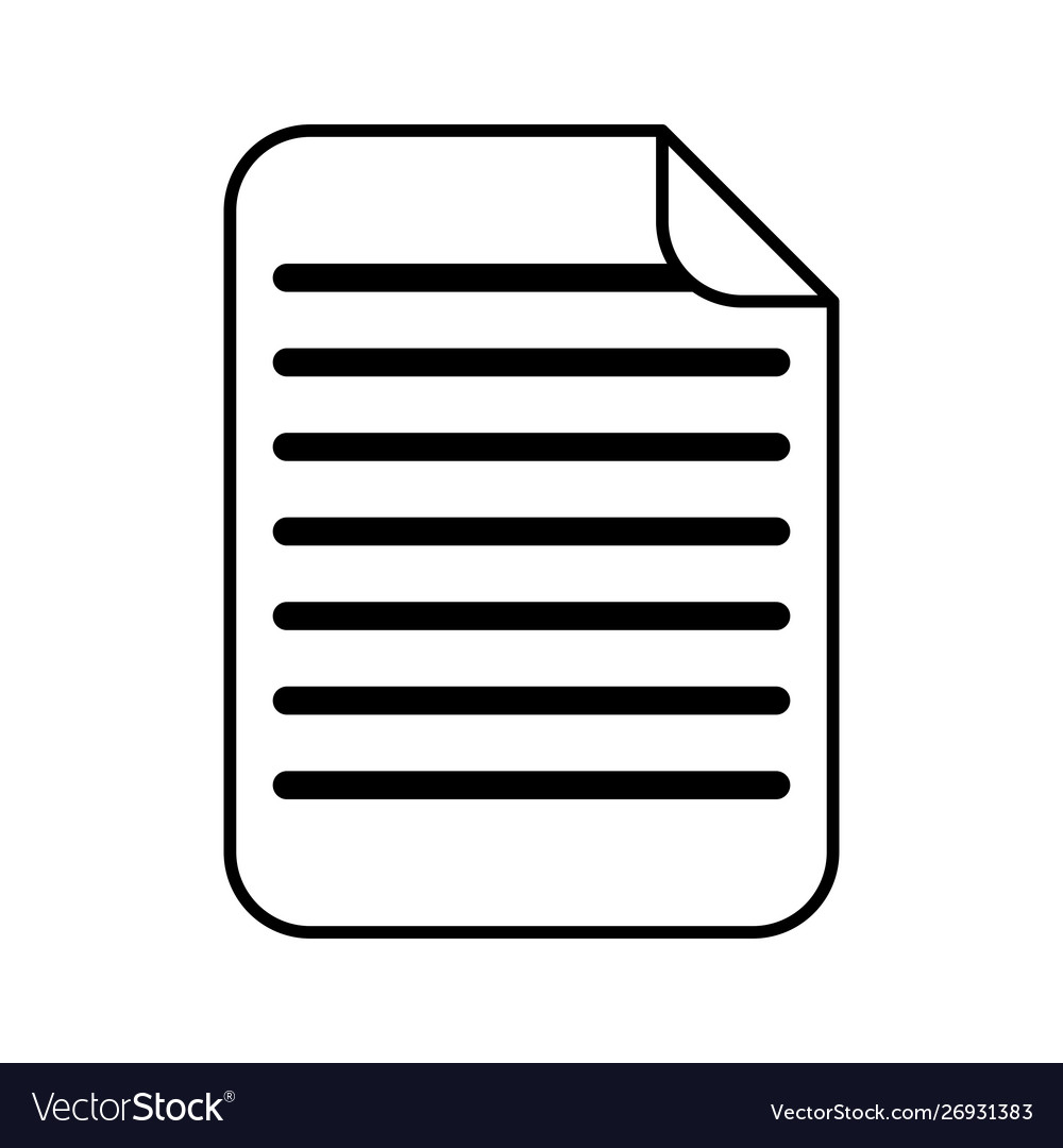 Isolated document design Royalty Free Vector Image
