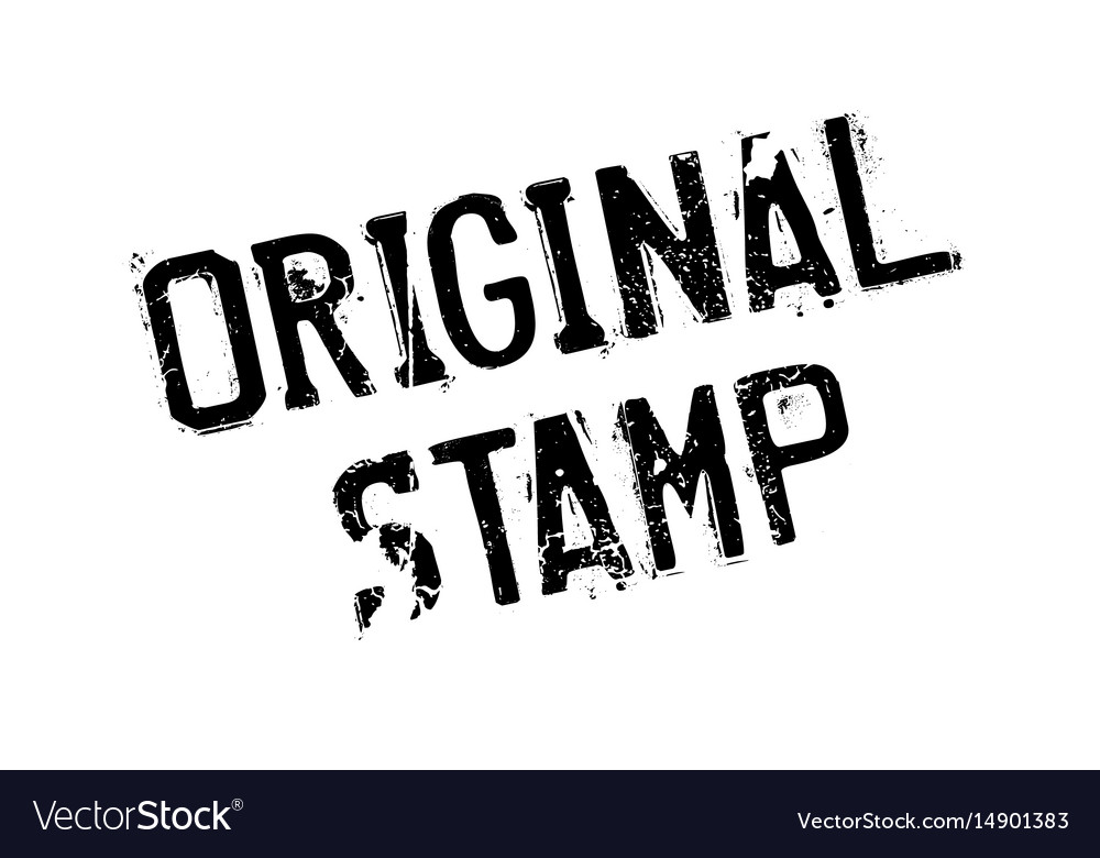 Original stamp rubber Royalty Free Vector Image