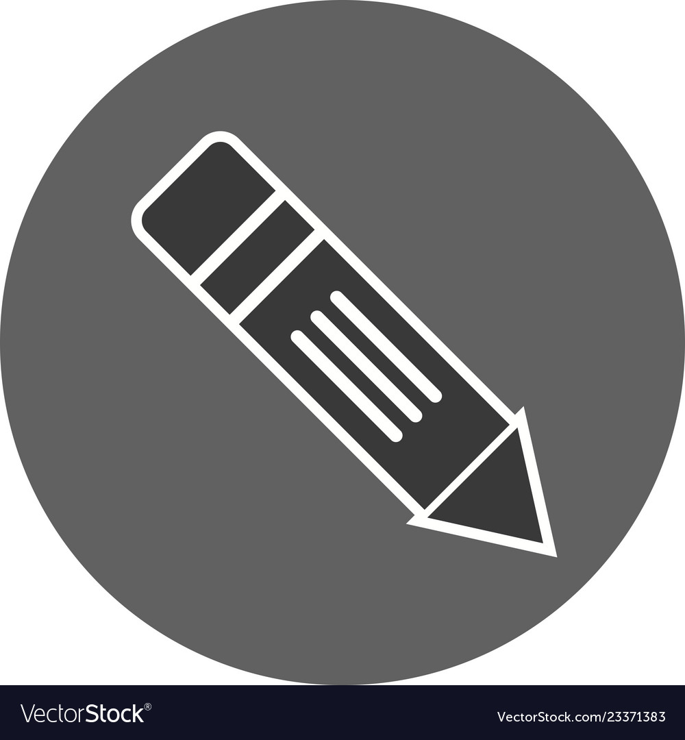 Pencil icon Royalty Free Vector Image - VectorStock