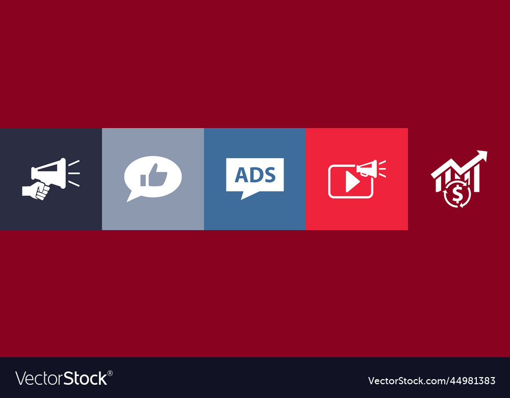 Promotion icons infographic design template Vector Image