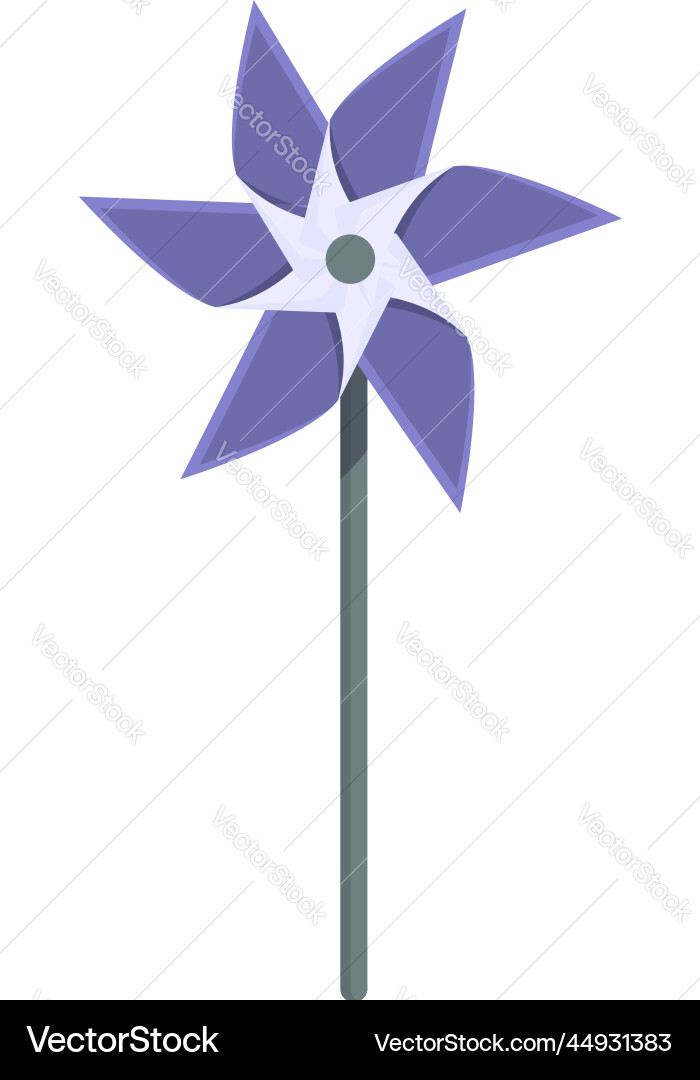 Wheel vane icon cartoon paper wind Royalty Free Vector Image