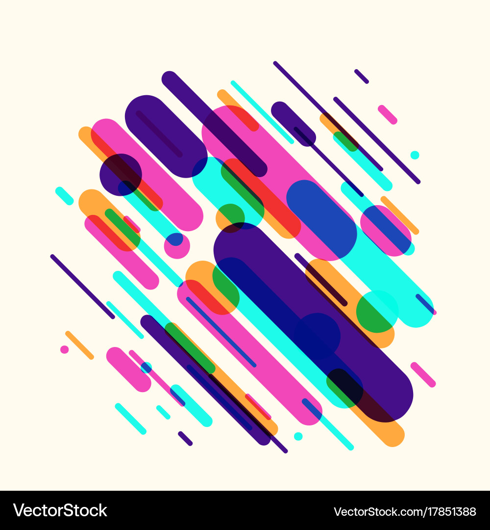 Dynamic composition made Royalty Free Vector Image