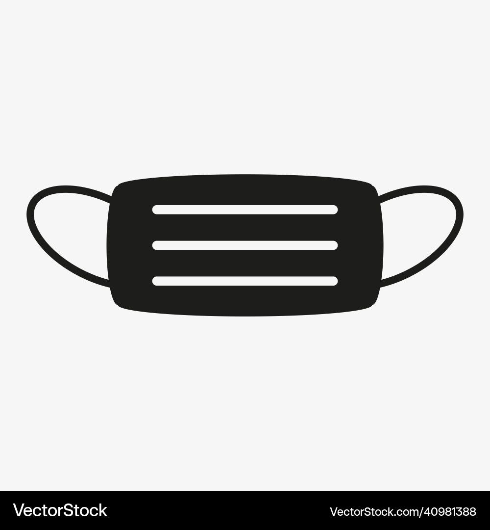 Face mask icon surgical mask sign Royalty Free Vector Image