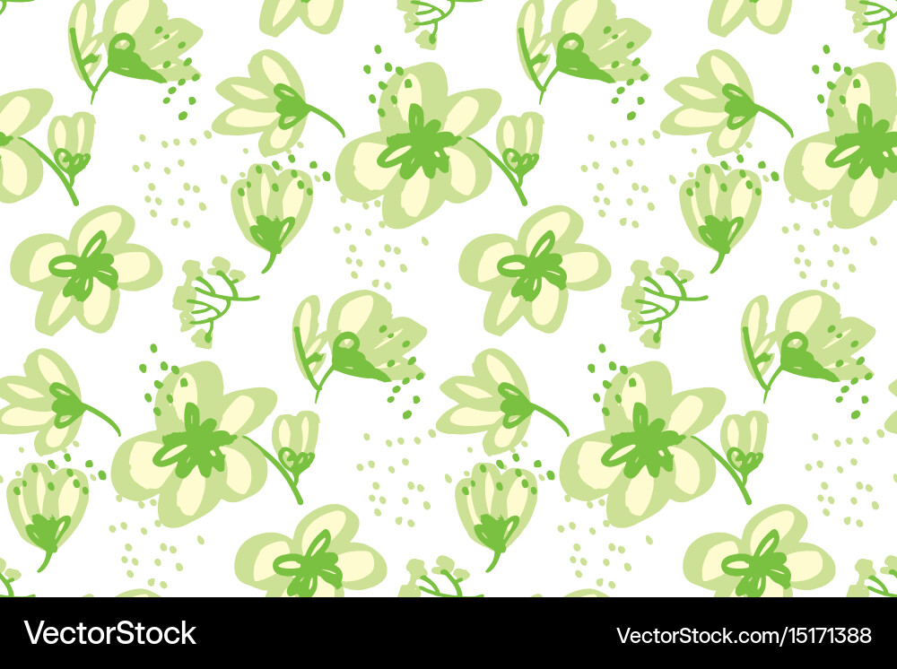 Floral seamless pattern for surface design Vector Image
