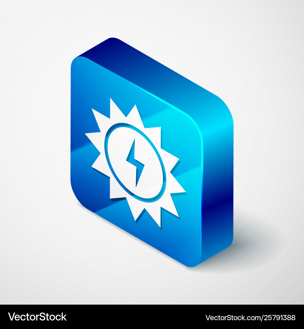 Isometric solar energy panel icon isolated Vector Image