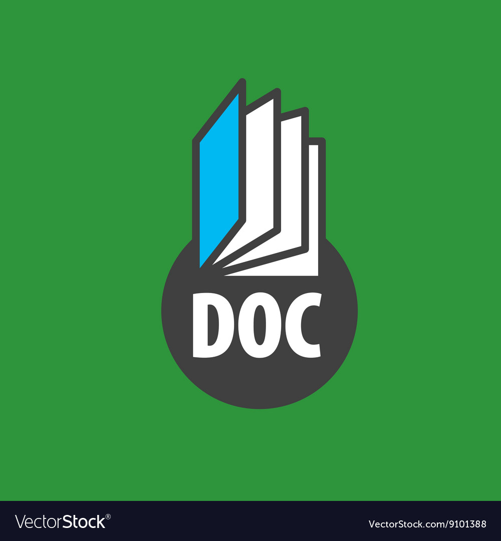 Logo document Royalty Free Vector Image - VectorStock