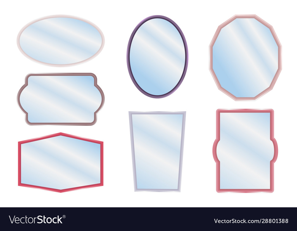 Mirror frames or Royalty Free Vector Image - VectorStock