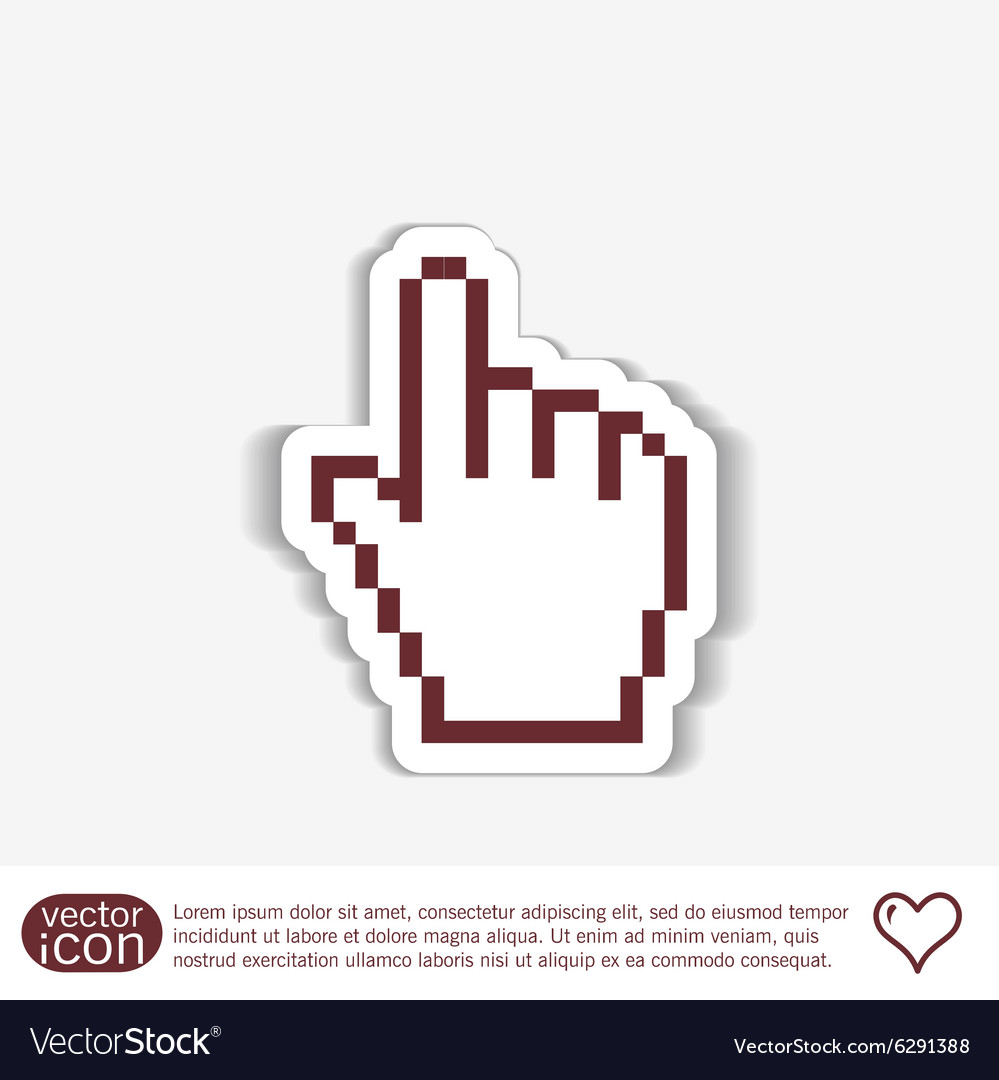 Mouse hand cursor Royalty Free Vector Image - VectorStock