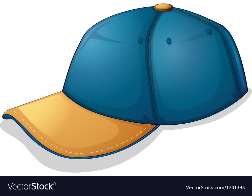 A blue cap Royalty Free Vector Image - VectorStock