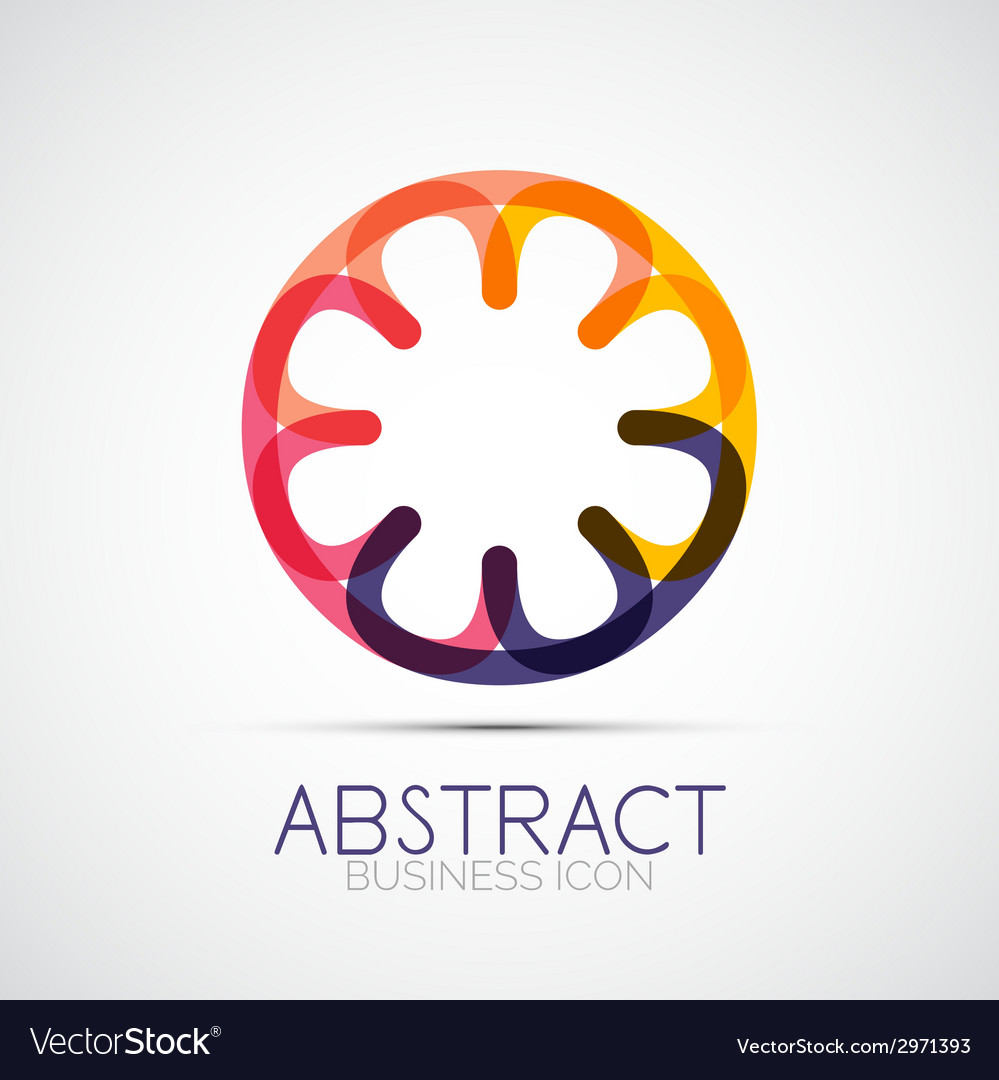 Line design loop logo Royalty Free Vector Image