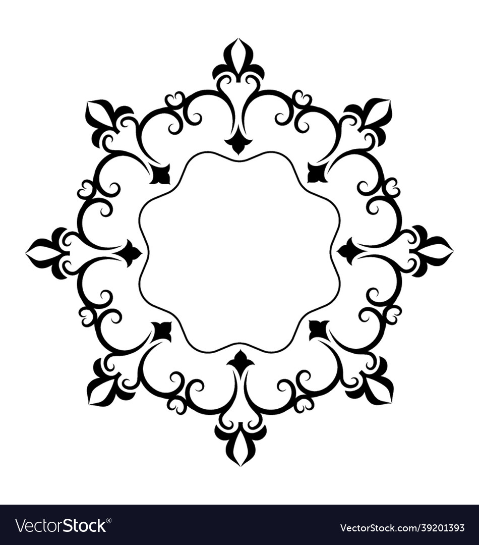 Monogram frame Royalty Free Vector Image - VectorStock