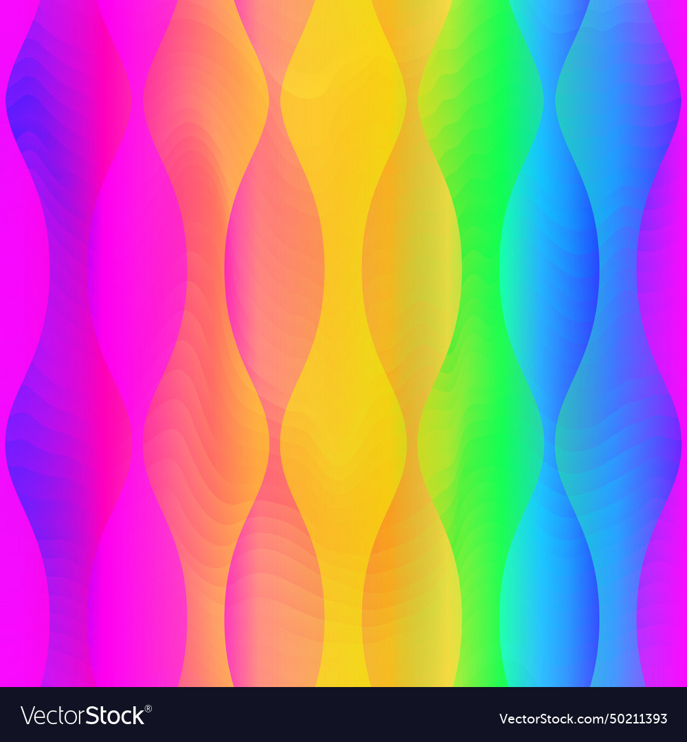 Rainbow mosaic seamless pattern Royalty Free Vector Image