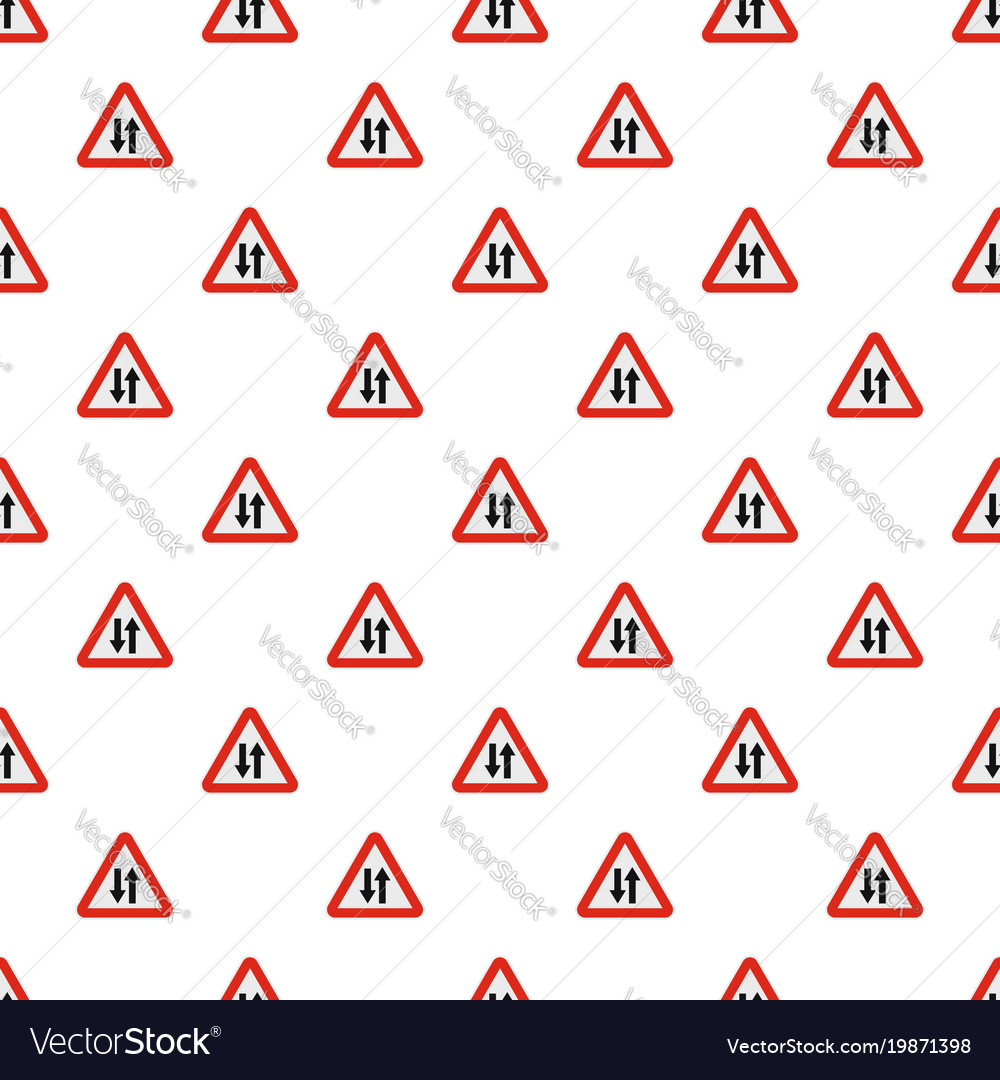 Double sided traffic pattern seamless Royalty Free Vector