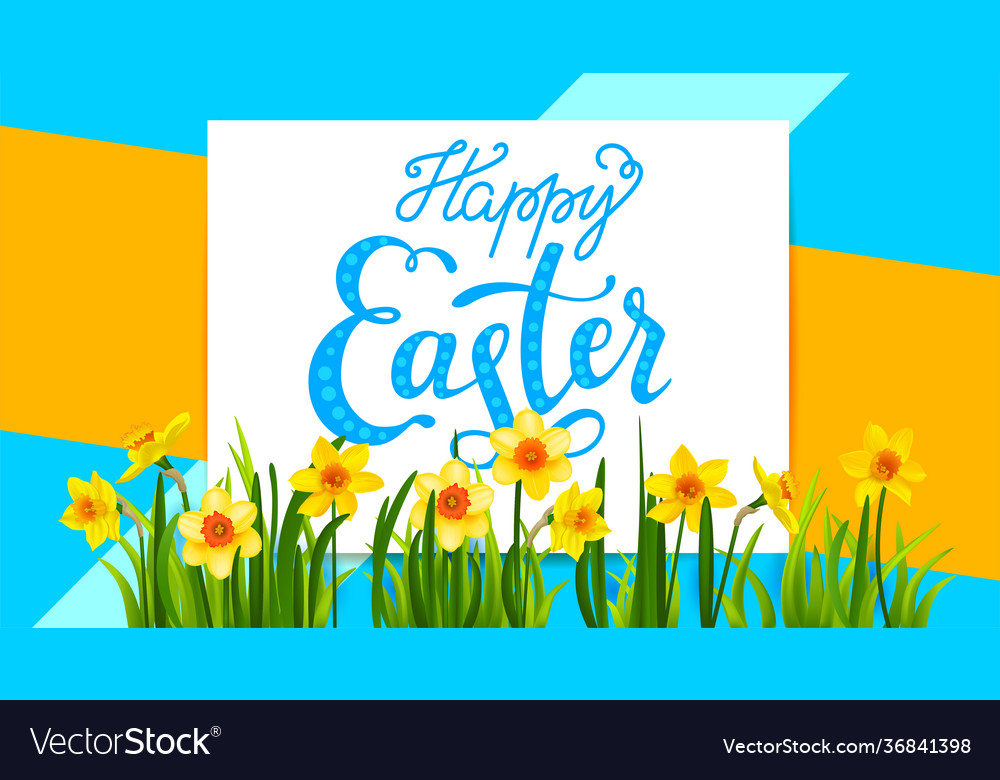Holiday easter spring background Royalty Free Vector Image