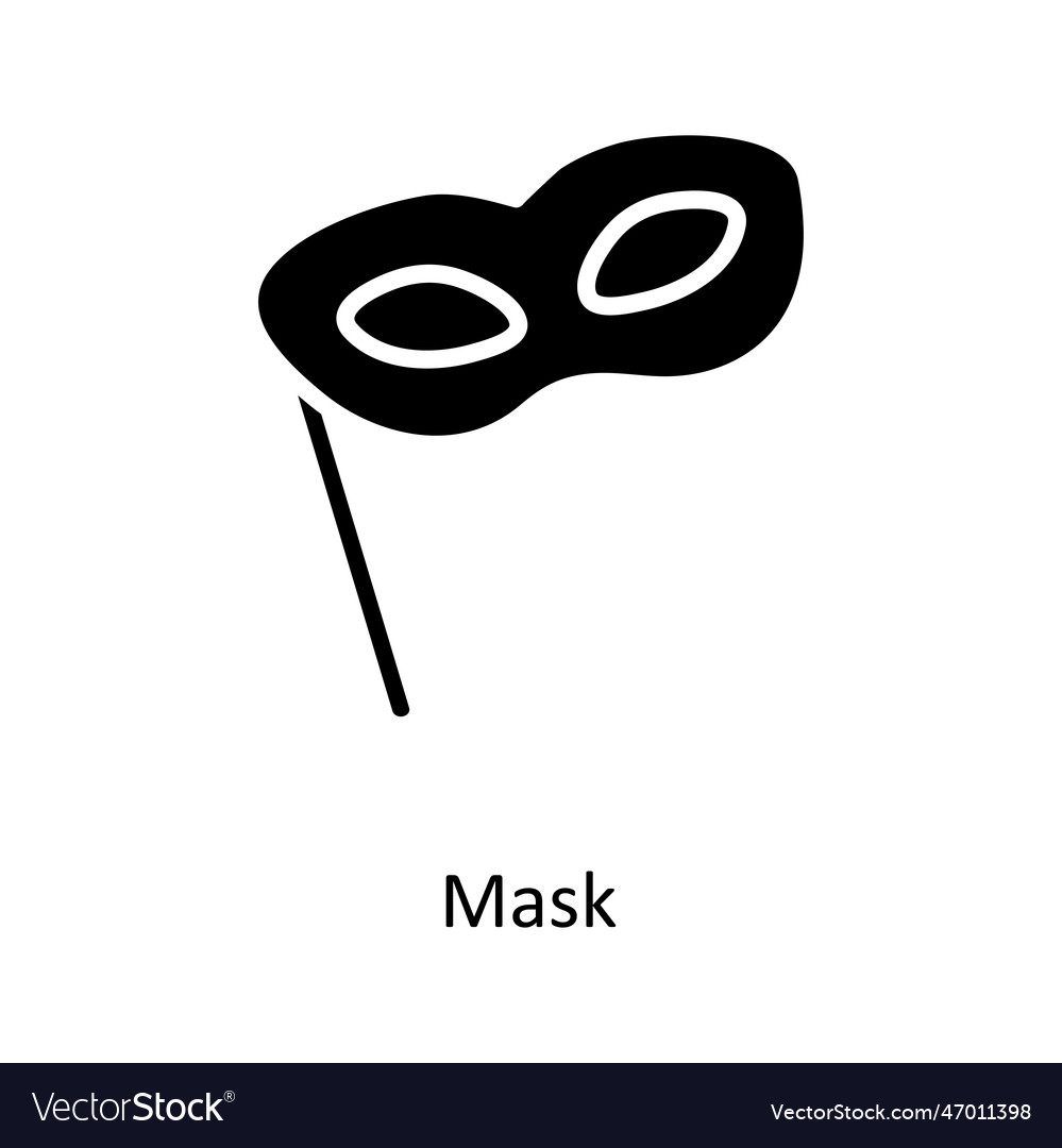 Mask solid icon design christ Royalty Free Vector Image