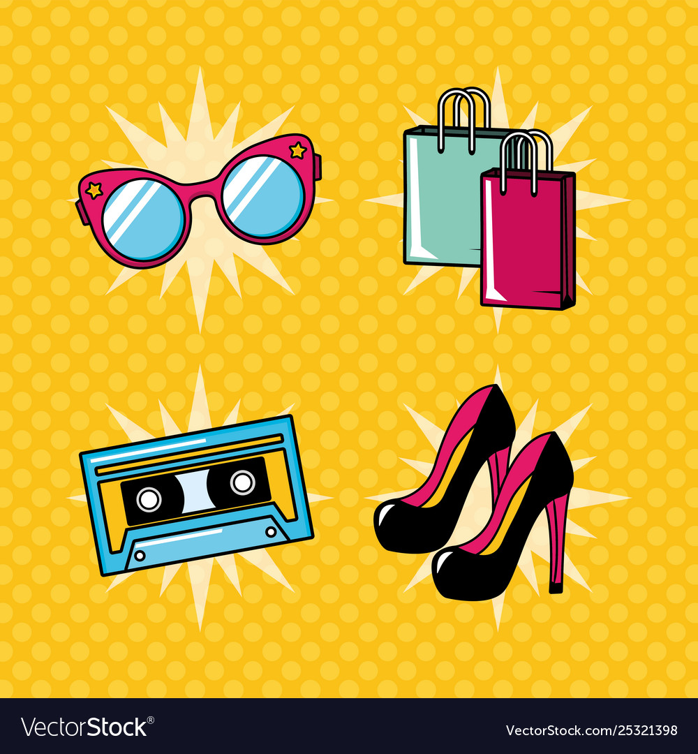 Pop art elements Royalty Free Vector Image - VectorStock