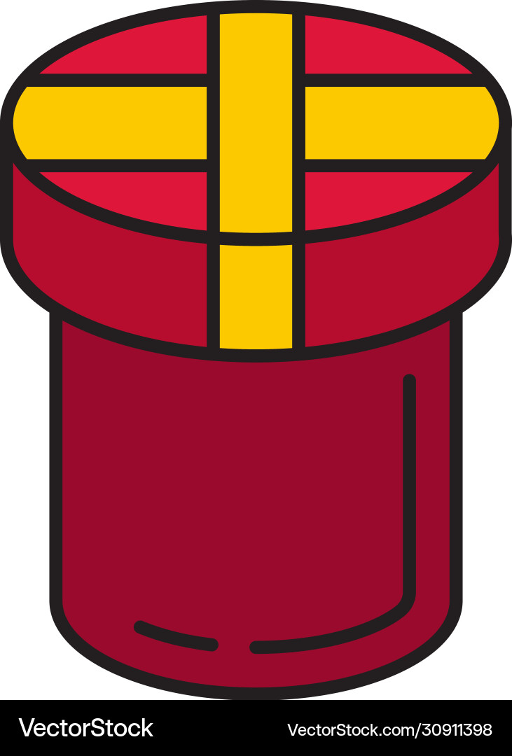 Round box icon symbol isolated on white background