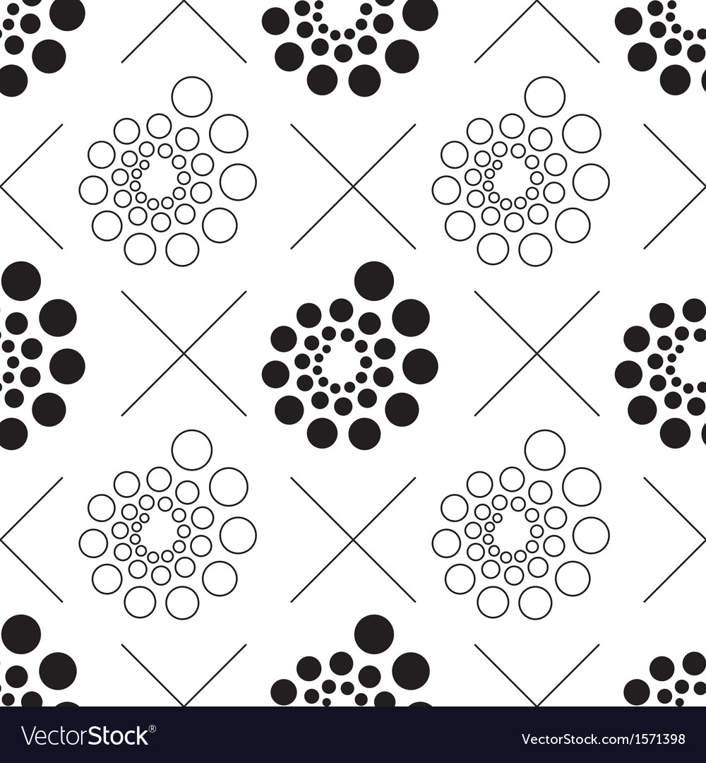 Seamless pattern with dots and circles Royalty Free Vector