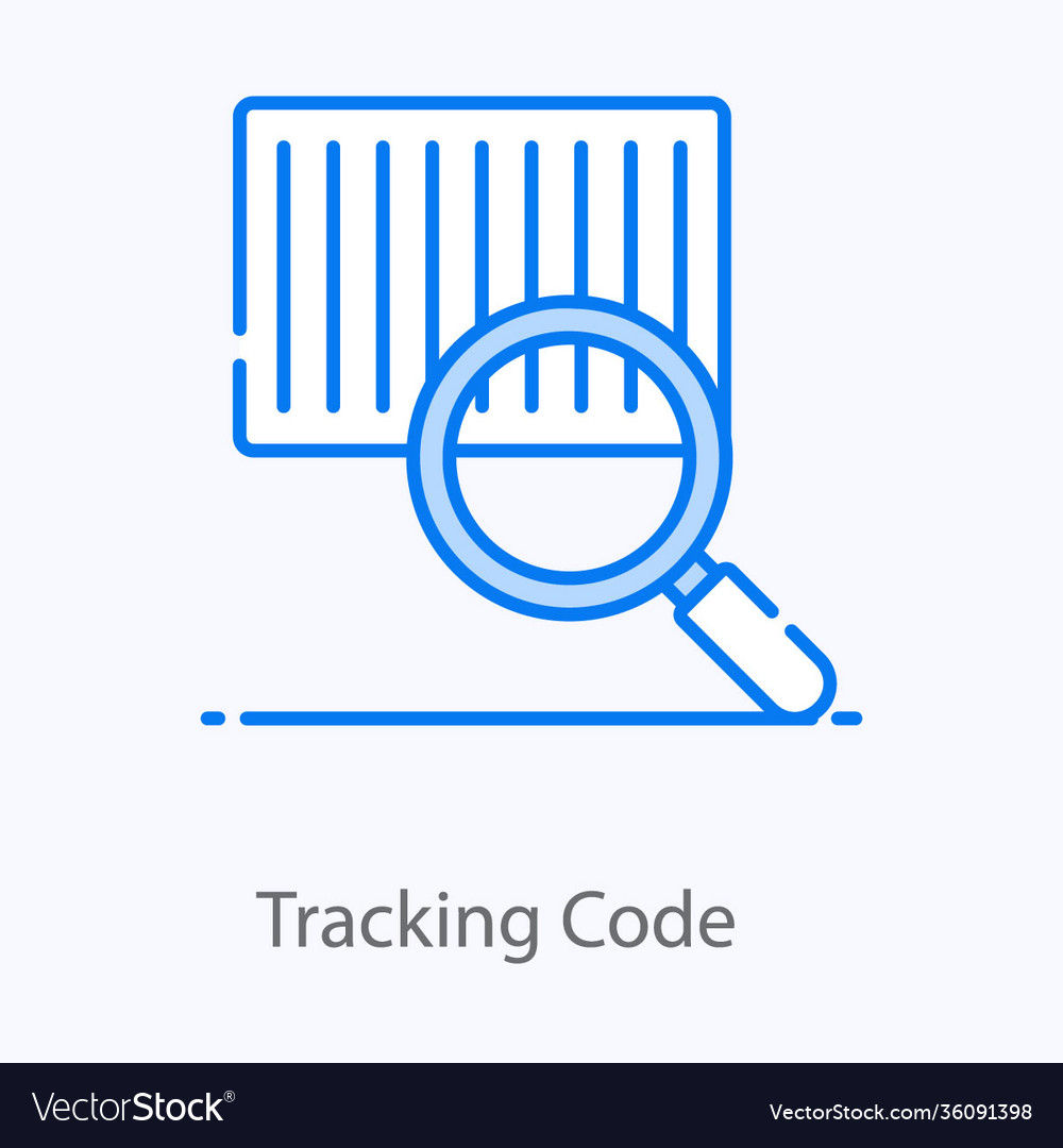 Tracking code Royalty Free Vector Image - VectorStock