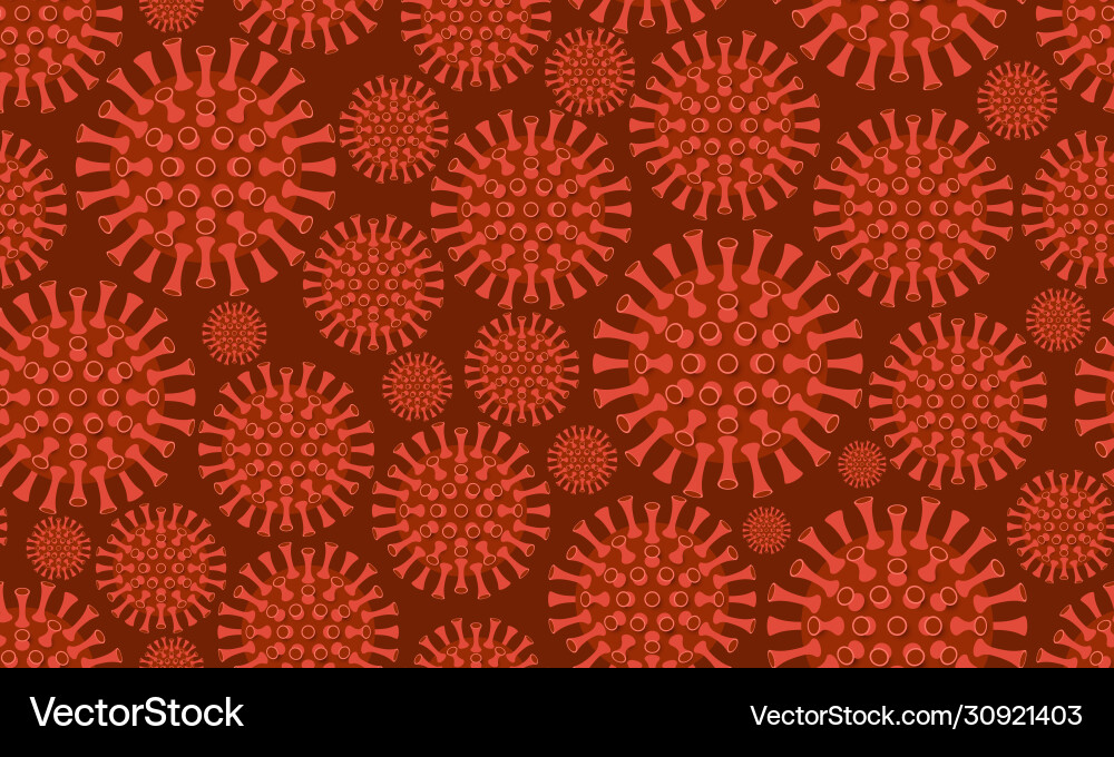 Coronavirus disease covid-19 background seamless Vector Image
