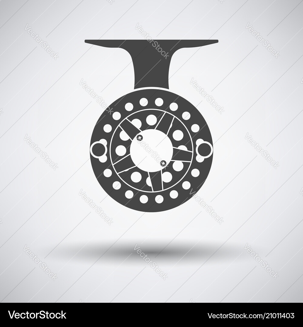 Icon fishing reel Royalty Free Vector Image - VectorStock