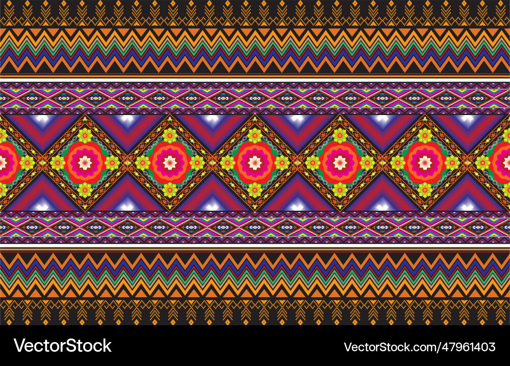 Retro navajo tribe seamless design Royalty Free Vector Image