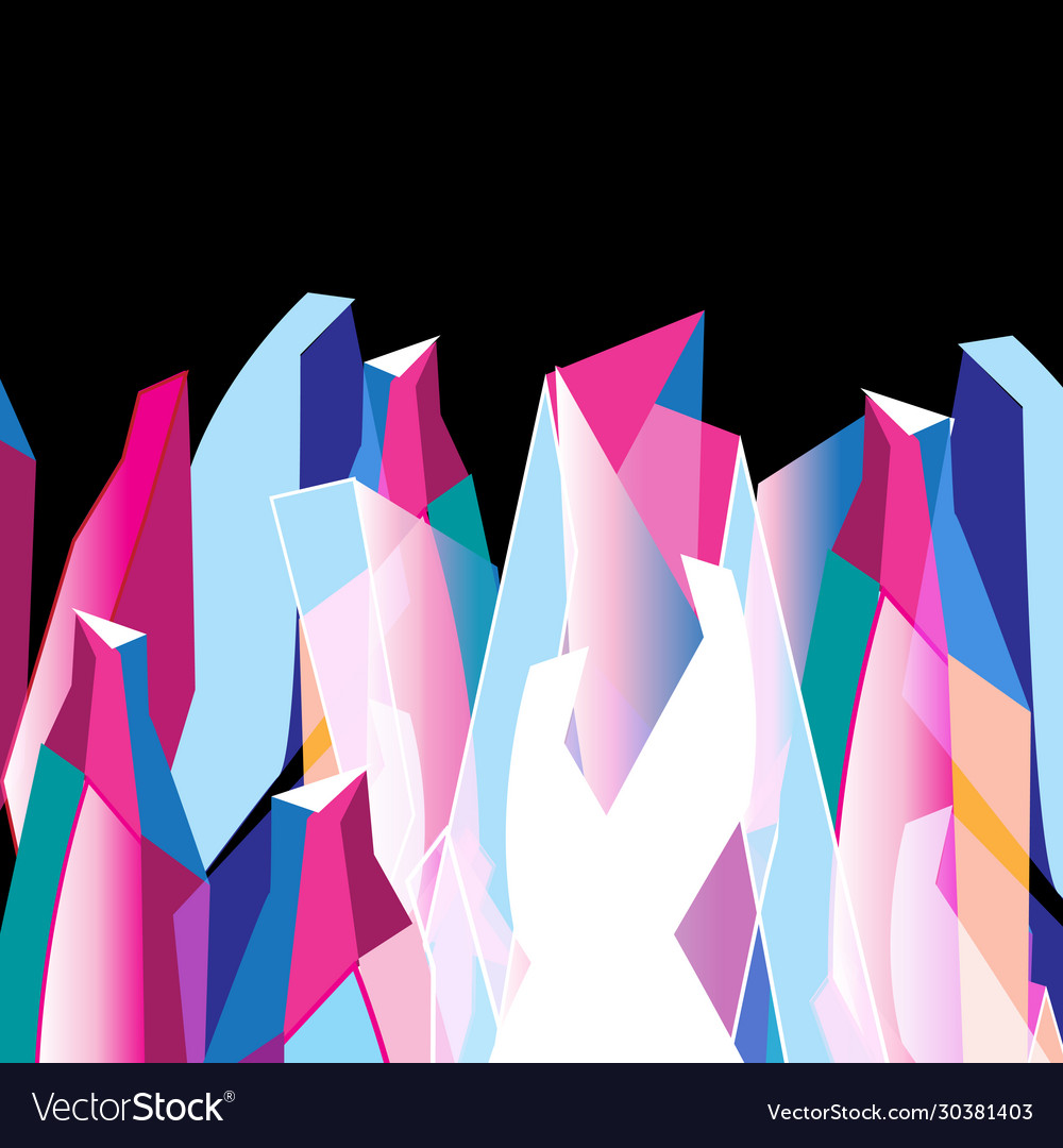 Seamless abstract pattern with different Vector Image