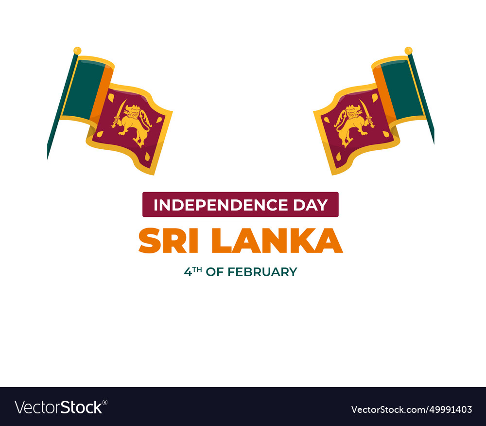 Sri lanka national day 4th february Royalty Free Vector Sri lanka national day 4th february Royalty Free Vector