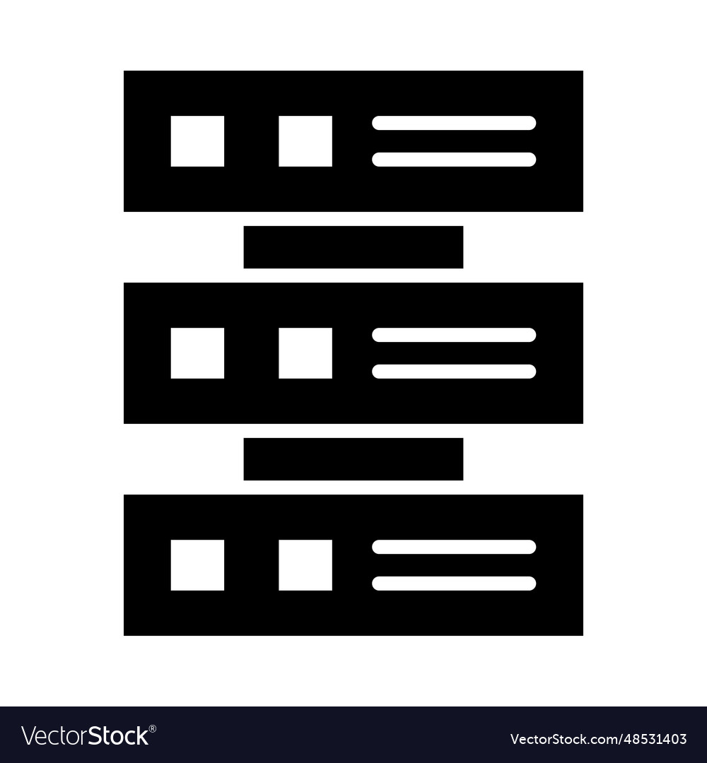 Storage glyph icon for personal and commercial use