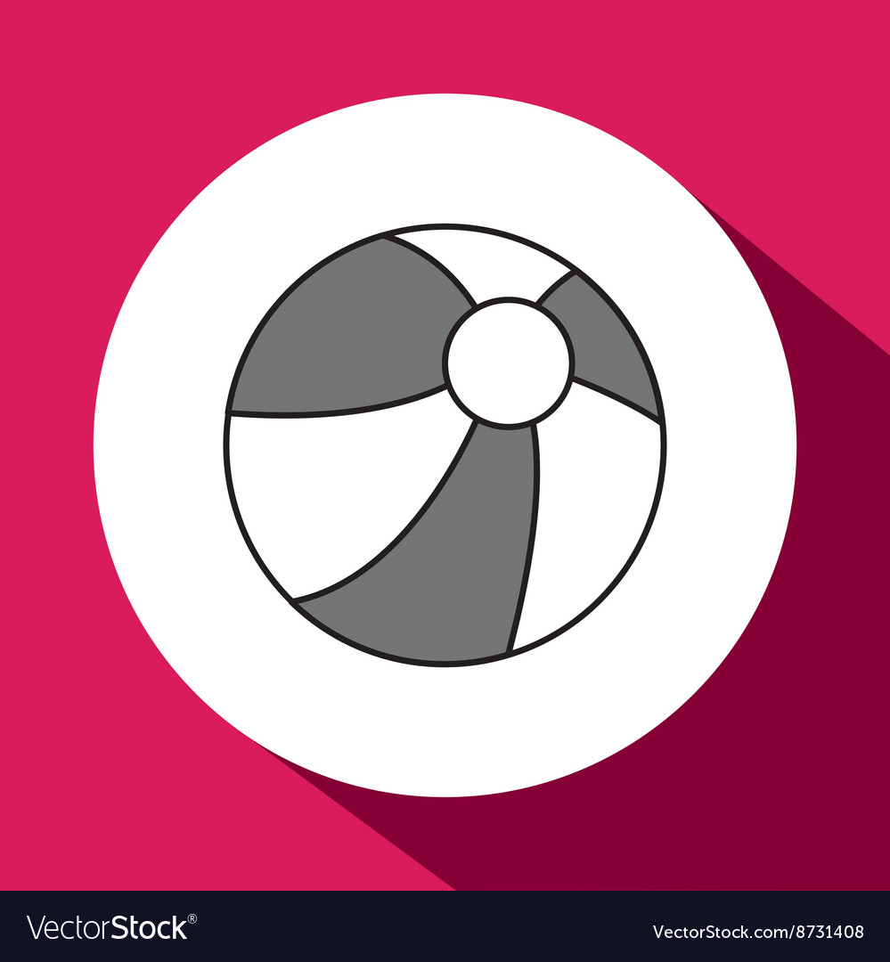 Ball design flat Royalty Free Vector Image - VectorStock