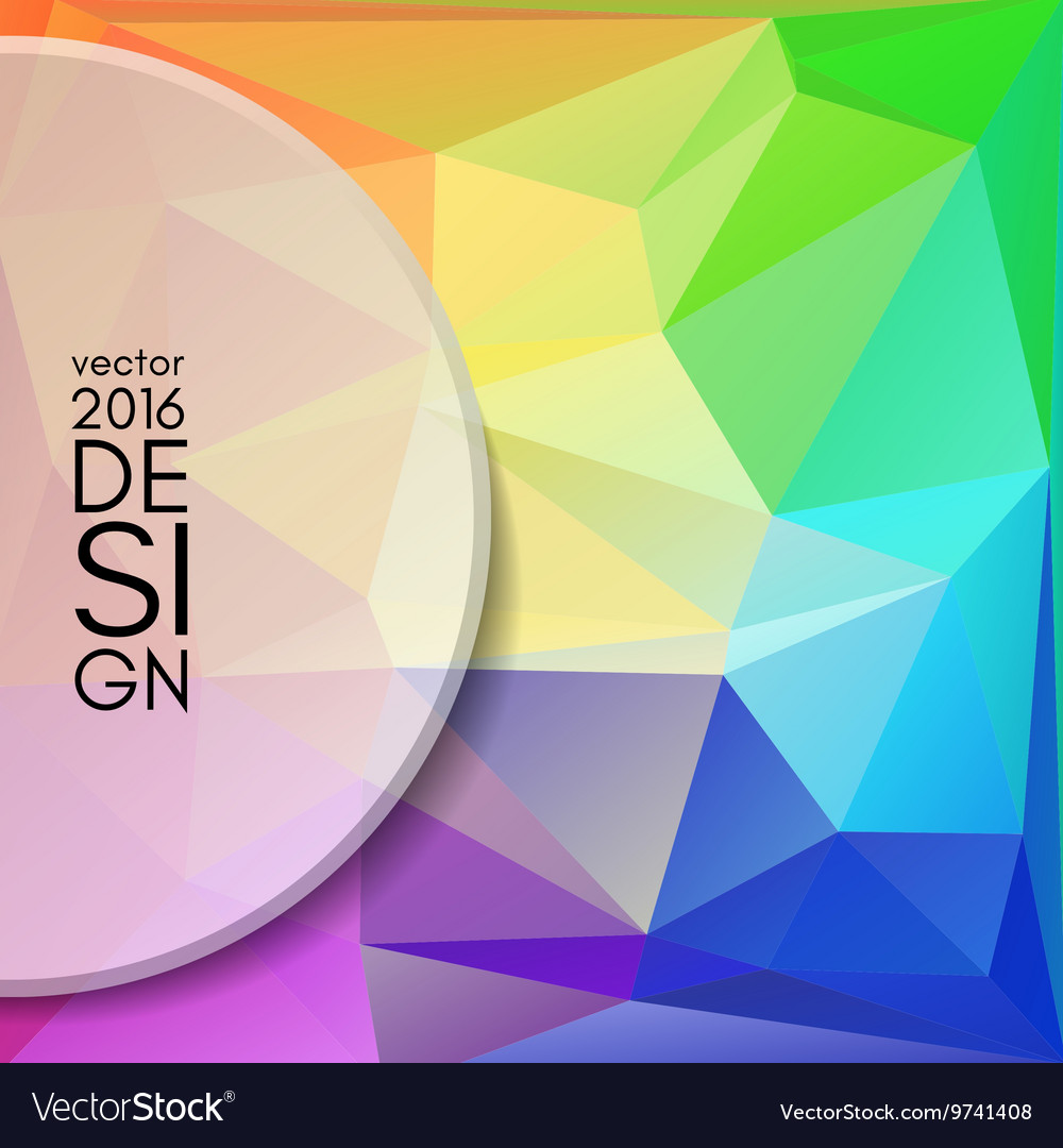 Colorful abstract design template Royalty Free Vector Image