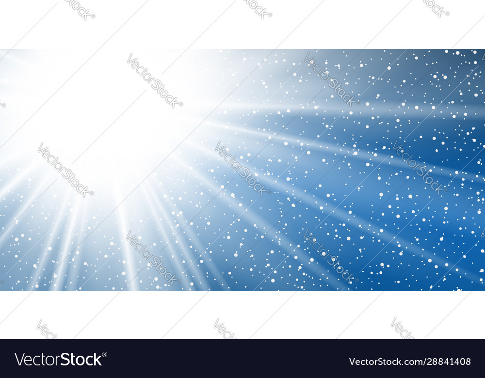 Ray Blue Background Shiny Graphic Abstract Sun Vector Image