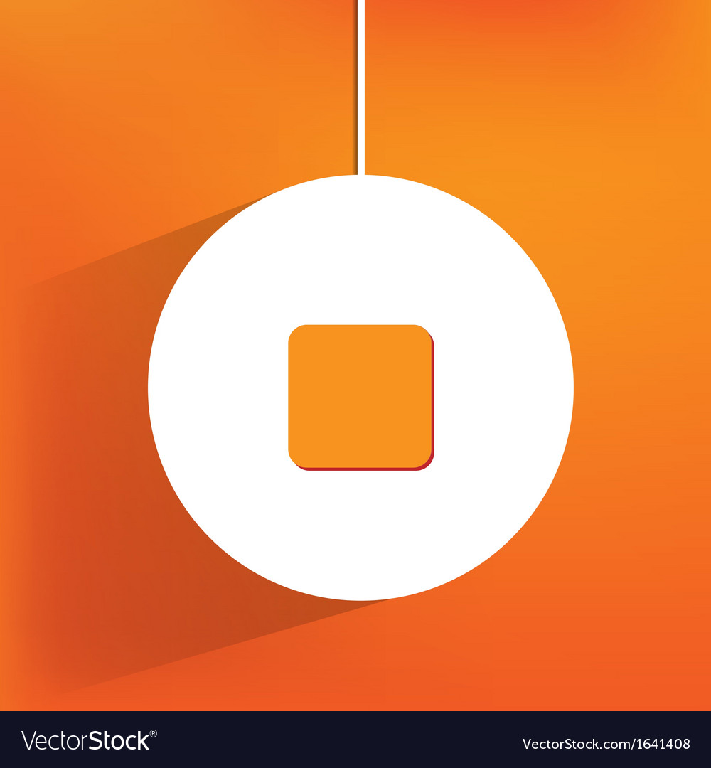 Stop web icon flat design Royalty Free Vector Image Stop web icon flat design Royalty Free Vector Image
