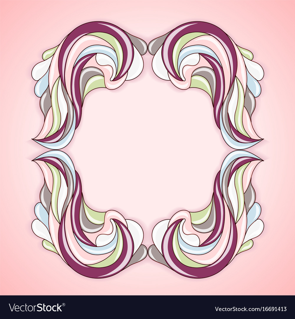 Abstract colorful frame Royalty Free Vector Image