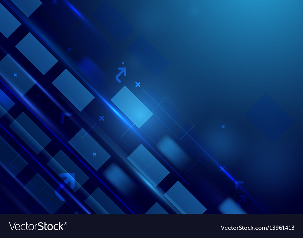Abstract rectangles motion technology digital Vector Image