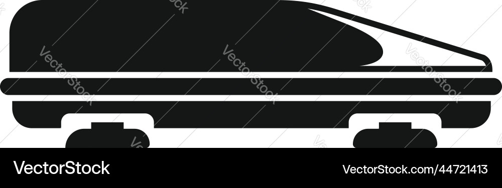 Auto box icon simple car roof Royalty Free Vector Image