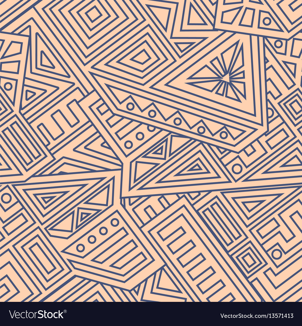 Aztec seamless pattern Royalty Free Vector Image