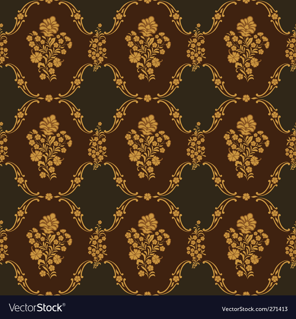 Baroque seamless pattern Royalty Free Vector Image
