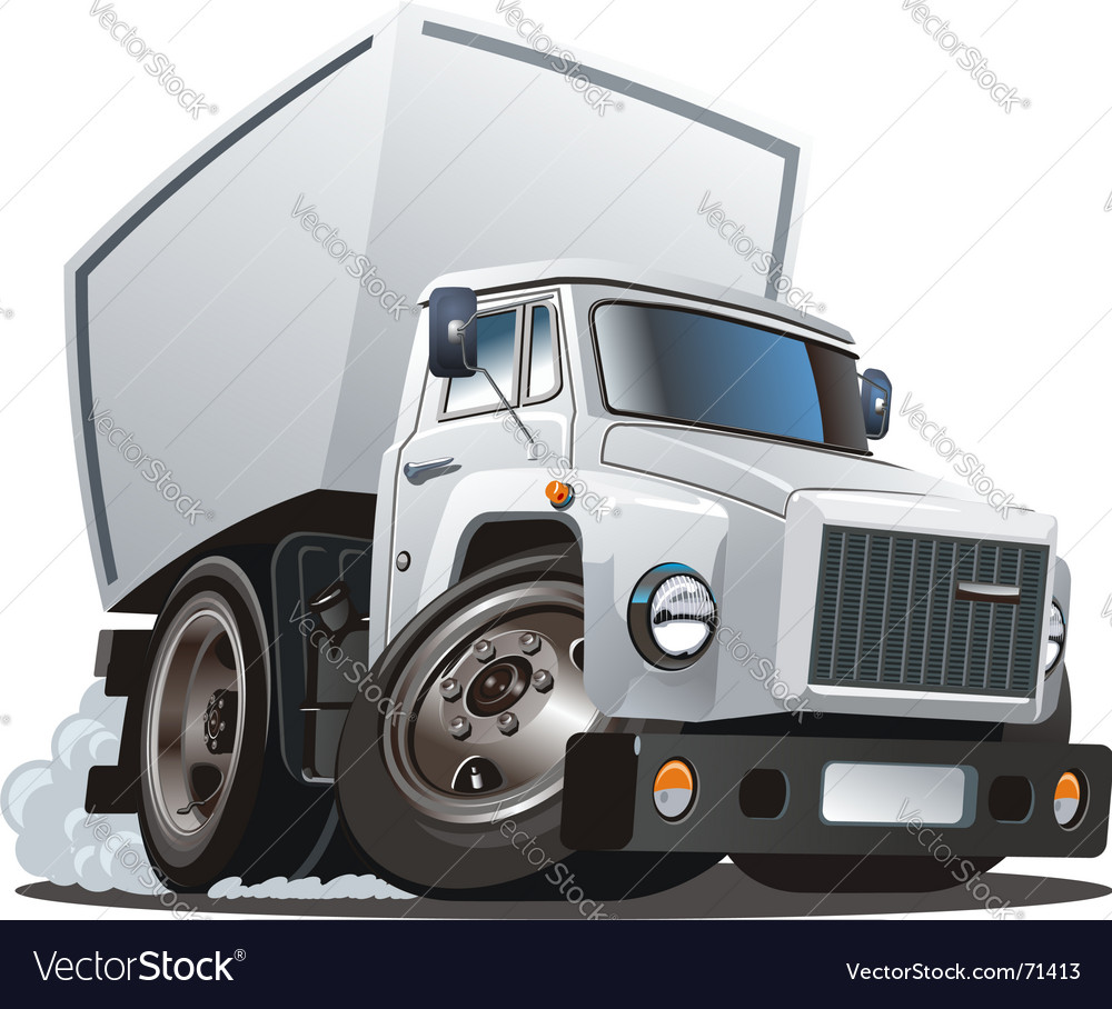 Cartoon truck Royalty Free Vector Image - VectorStock