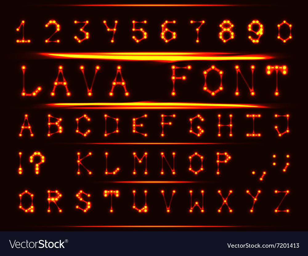 Font Royalty Free Vector Image - VectorStock