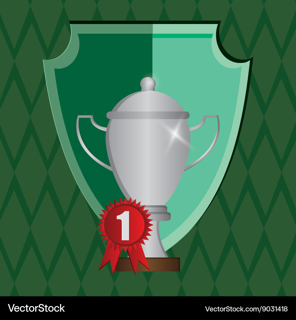 Champion design winner icon colorful Royalty Free Vector