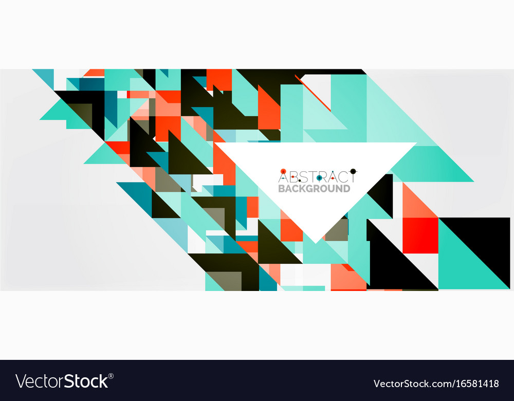 Triangle pattern design background Royalty Free Vector Image