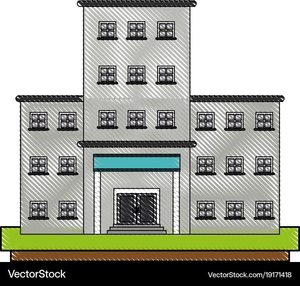 Urban residential tower Royalty Free Vector Image