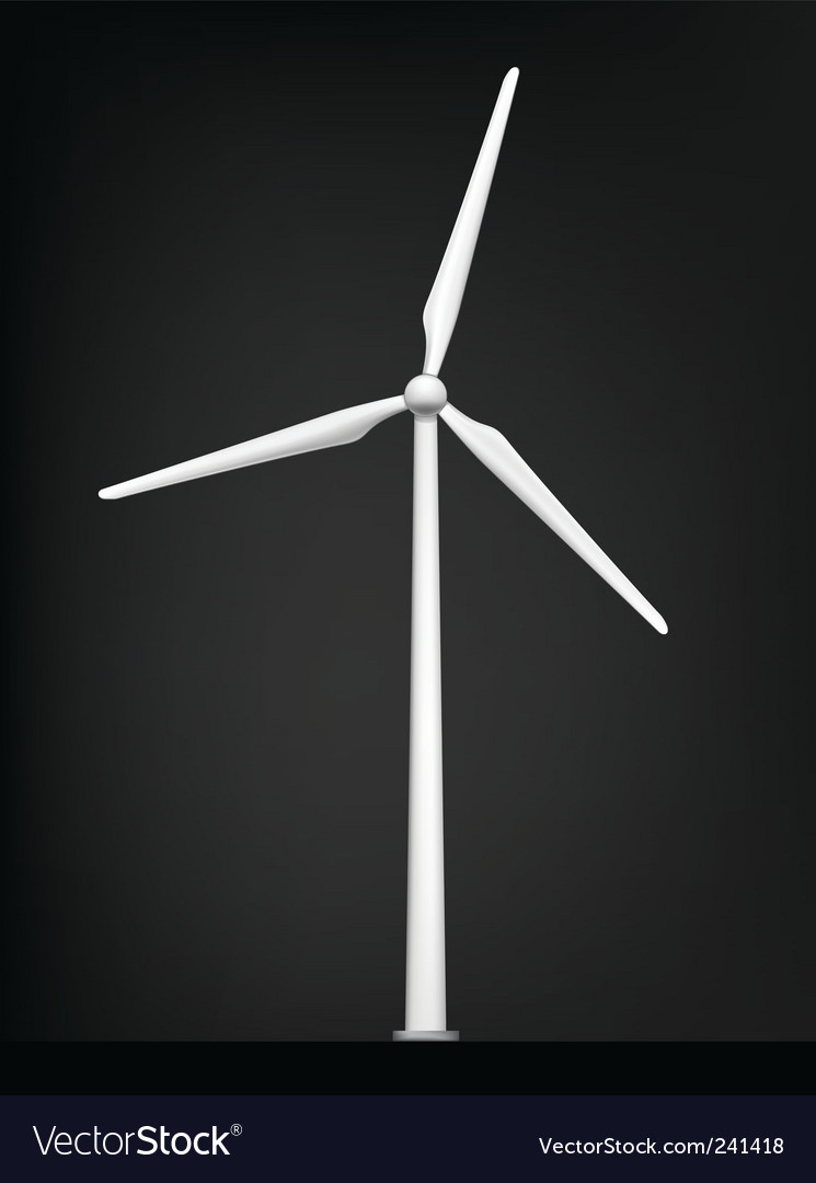 Windmill Royalty Free Vector Image - VectorStock