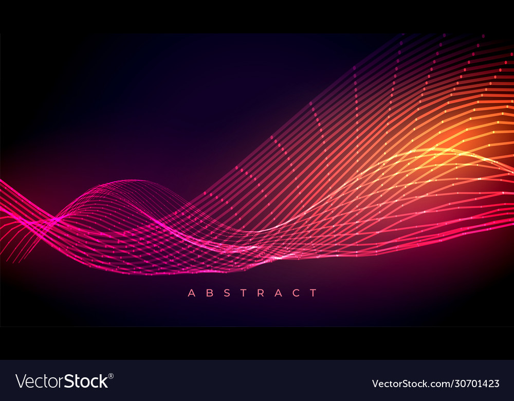 Abstract colorful glowing wave wallpaper Vector Image Abstract colorful glowing wave wallpaper Vector Image