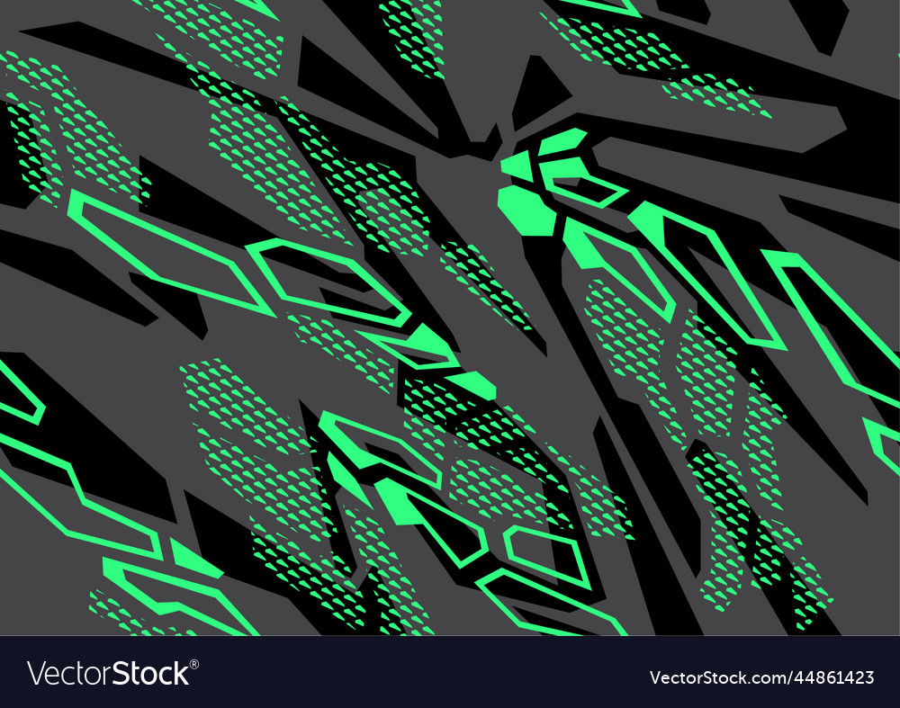 Abstract geometric racing camo seamless pattern Vector Image