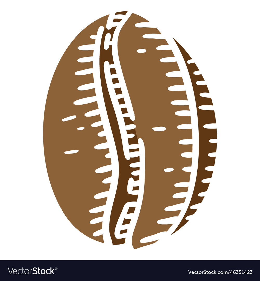 Bean cut out Royalty Free Vector Image - VectorStock