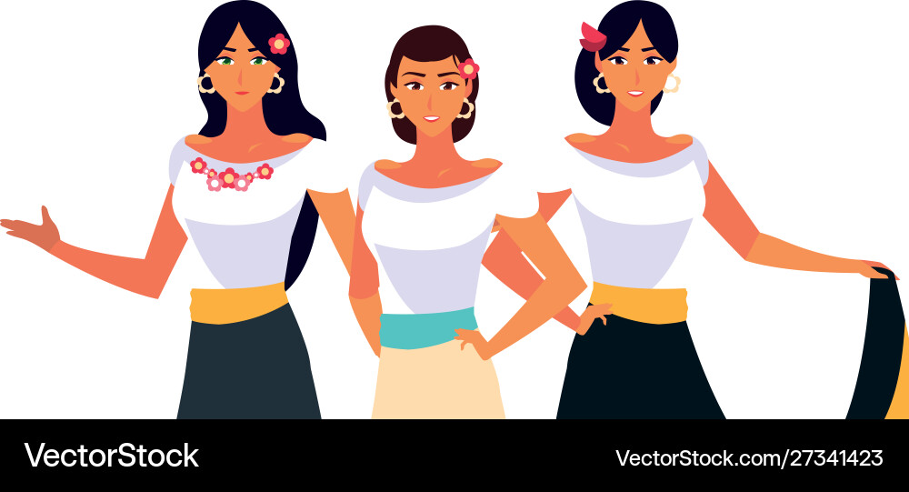 Isolated mexican women design Royalty Free Vector Image